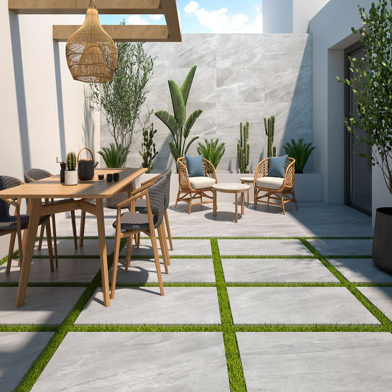 Dalle sur plots pour une terrasse - Concept Mosaïque (2)