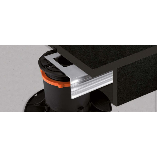 Profil de finition pour terrasse sur plots | concept mosaique