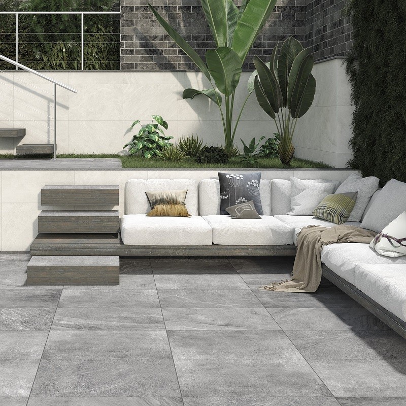 Dalle sur plots pour une terrasse - Concept Mosaïque